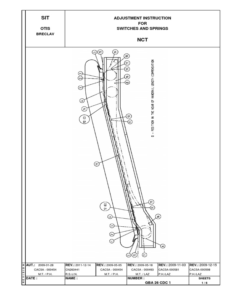 Escalator Switches Adjustment | PDF | Vehicle Technology | Transport