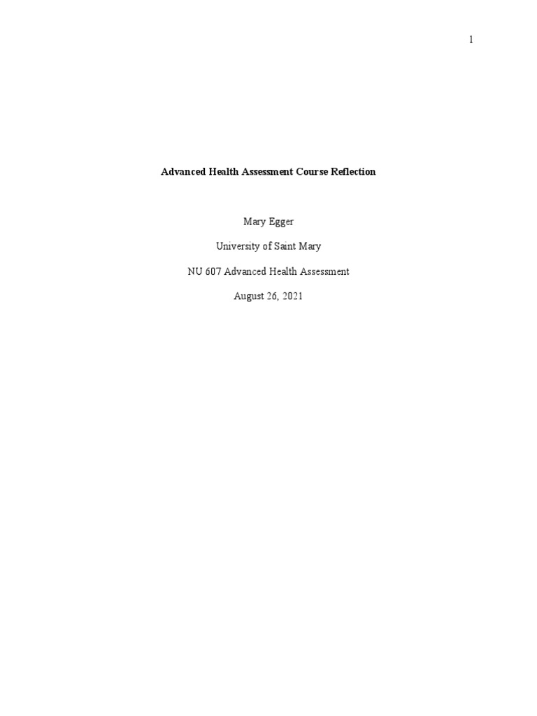 Reflection Paper | PDF | Nursing | Nurse Practitioner