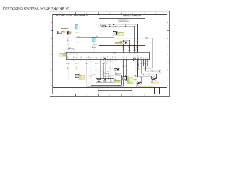 Wiring Diagram and Component Reference for Mack Engine DEF Dosing ...