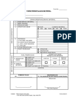 Contoh Formulir Approval Material Proyek | PDF | Teknologi & Rekayasa