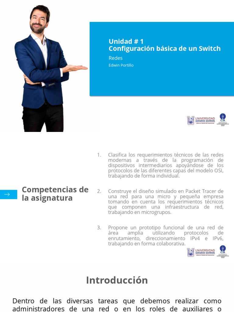 Configuración Básica de Un Switch | PDF | Conmutador de red | Enrutador (Computación)