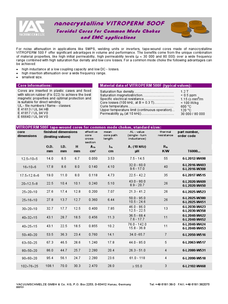 Common Mode Choke | PDF | Manufactured Goods | Metrology