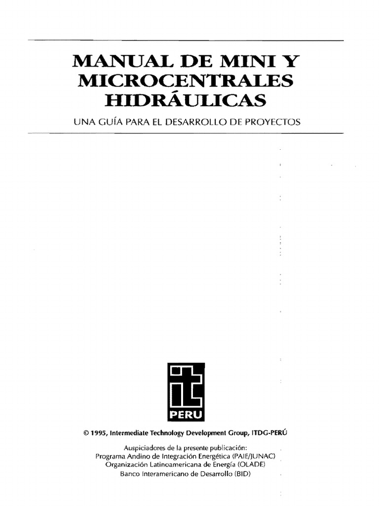 Manual de Micro y Mini CH | PDF | Reservorio | Vatio