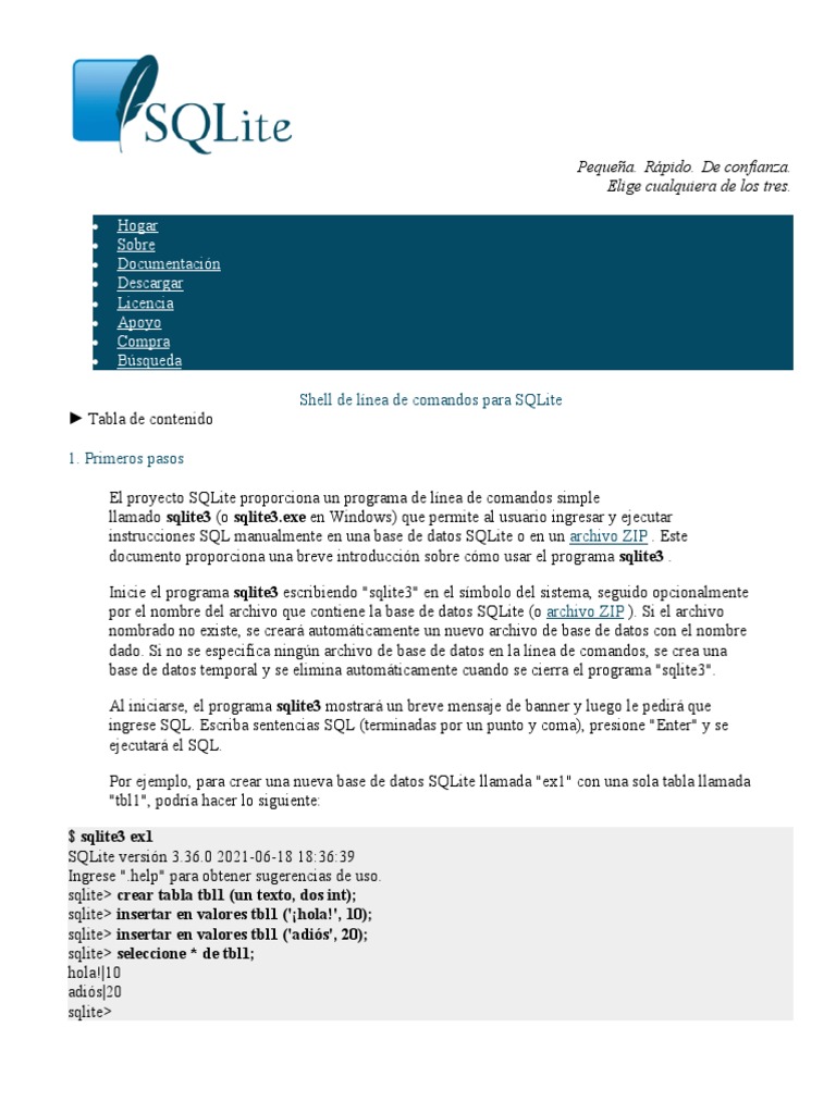 Notas Sqlite | PDF | Archivo de computadora | SQL