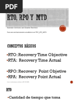 Guía Básica de RPO, RTO, WRT y MTD | PDF | Recuperación de desastres ...