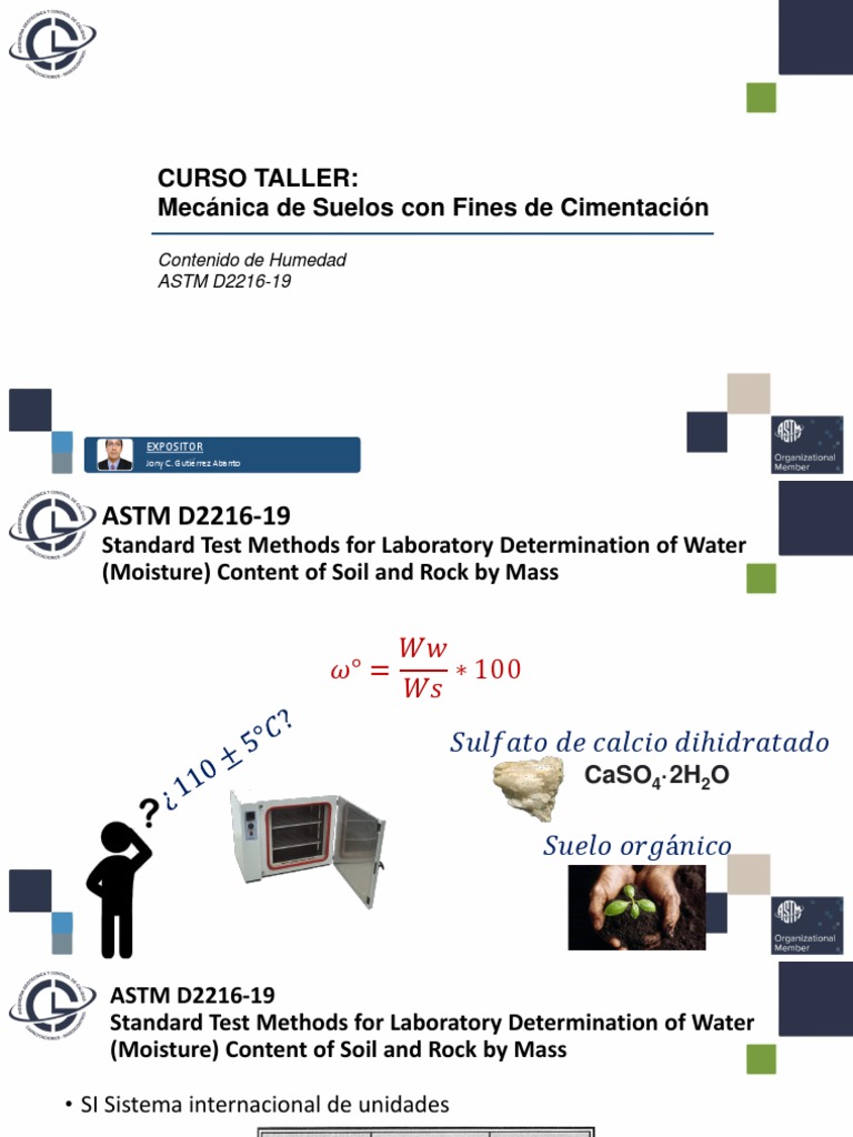 ASTM D2216 Contenido de Humedad | PDF