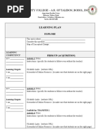 PEAC 2022 Learning Plan Template | PDF | Rubric (Academic) | Cognition
