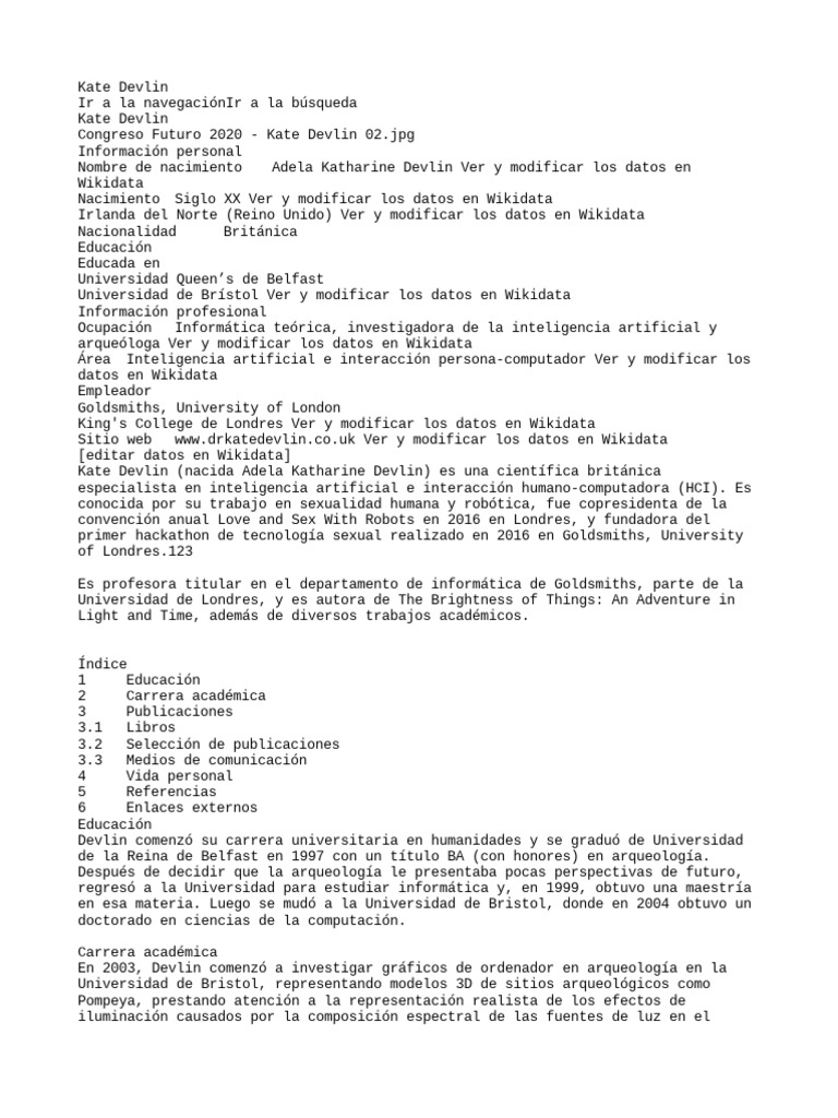 Kate Devlin | PDF | Informática | Ciencia cognitiva