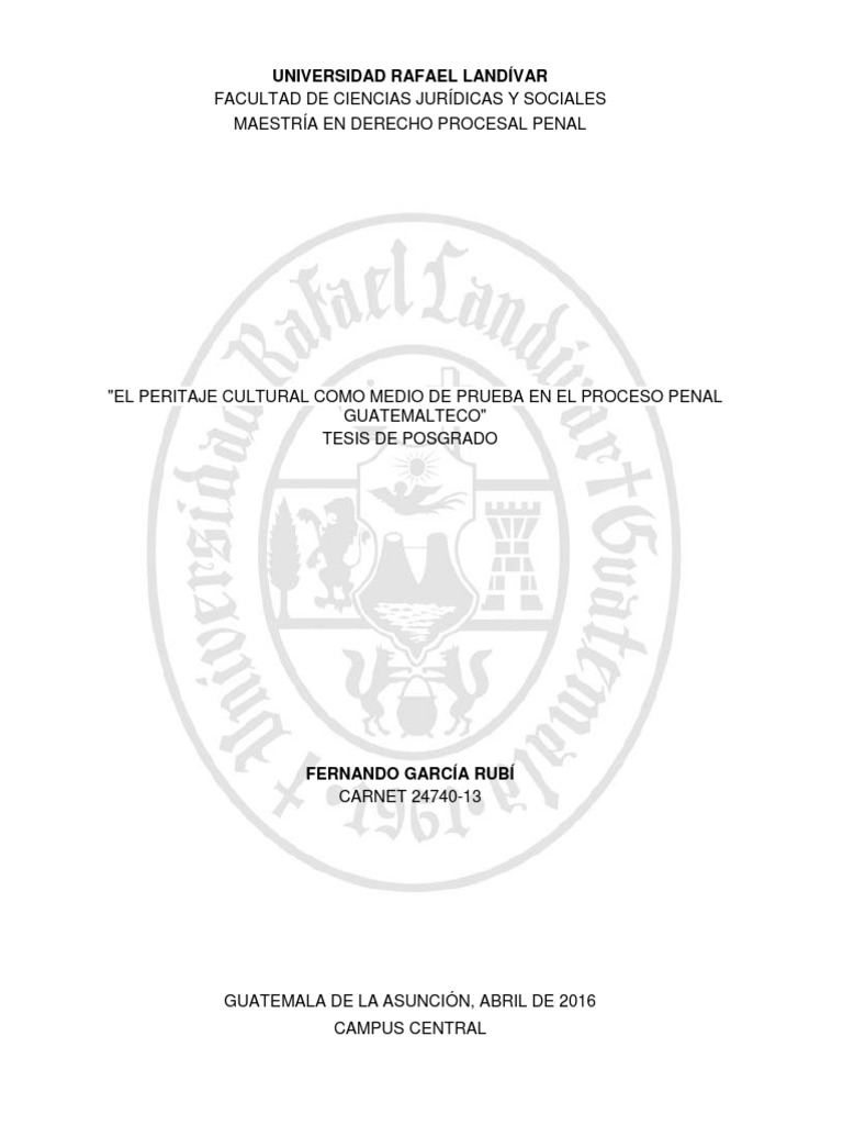 Peritaje Cultural | PDF | Evidencia (ley) | Derecho penal