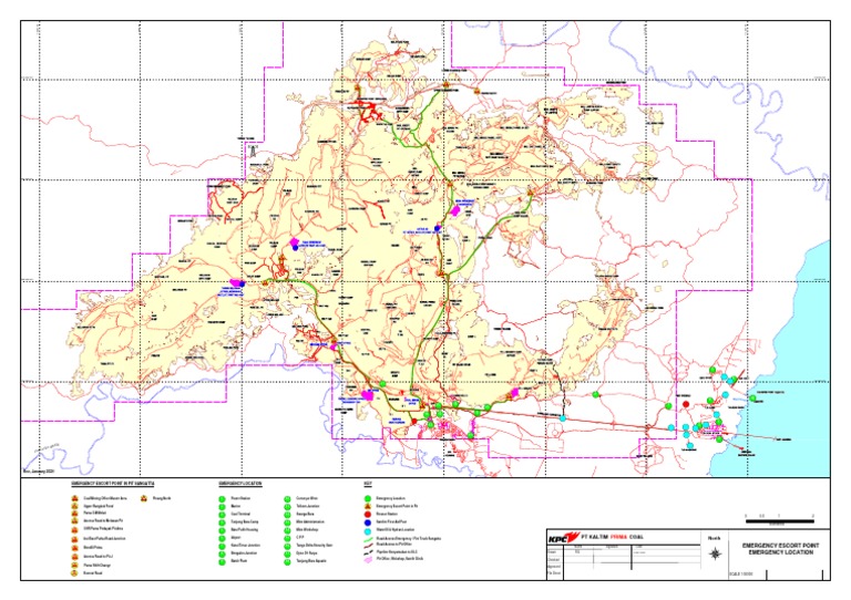 Sangatta River Exploitation Lease Map | PDF | Coal Mining | Natural ...