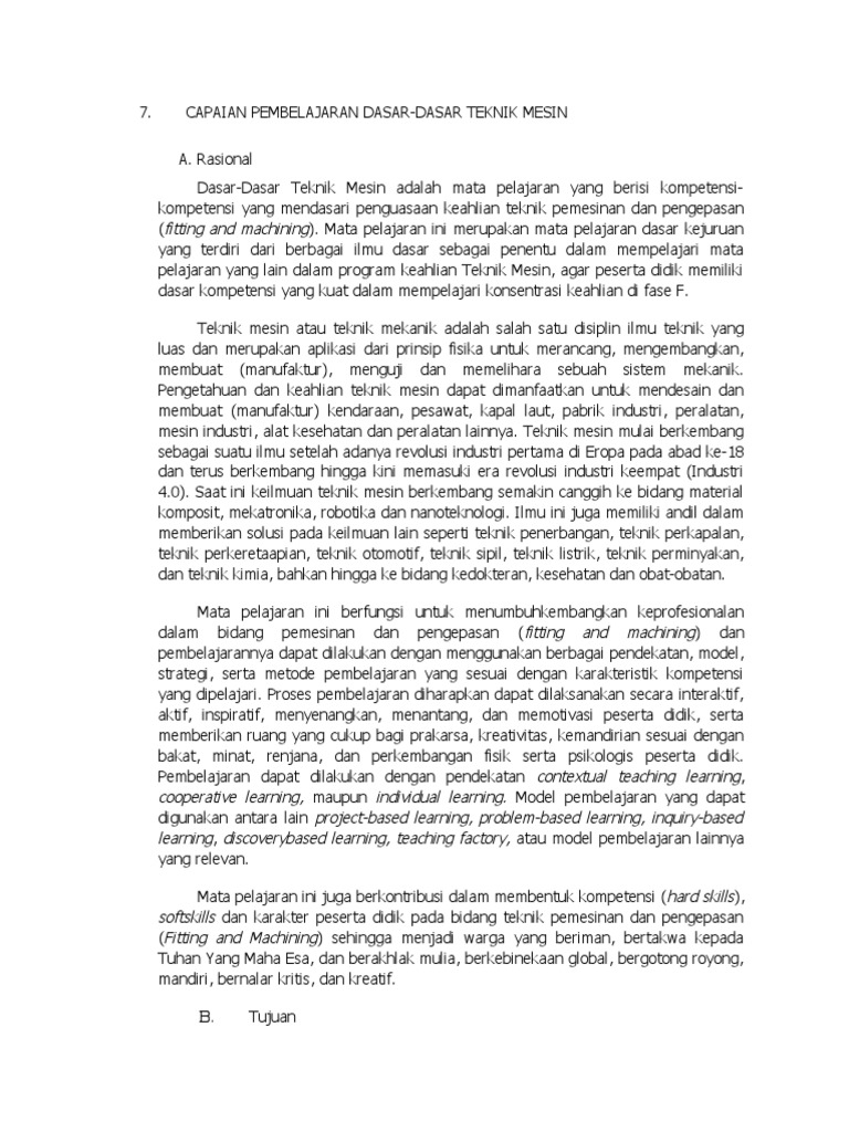 Capaian Pembelajaran TMI | PDF | Seni