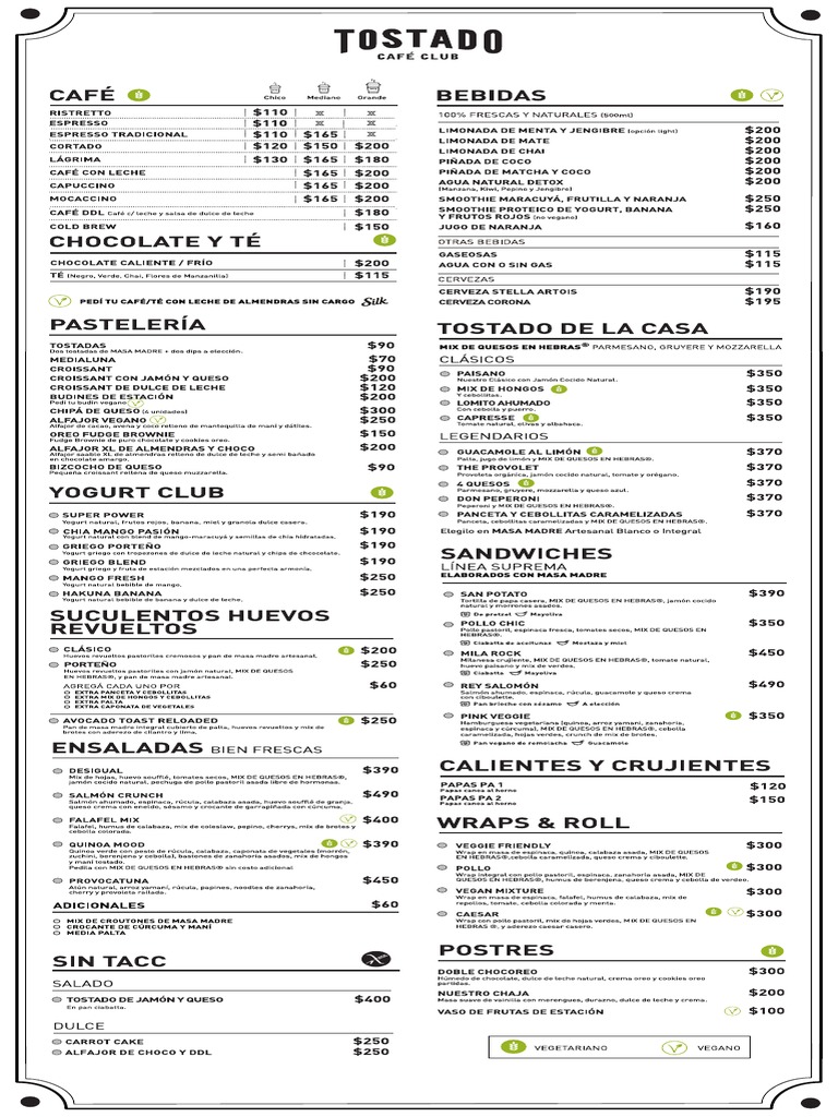 Tostado Menu Digital01 | PDF