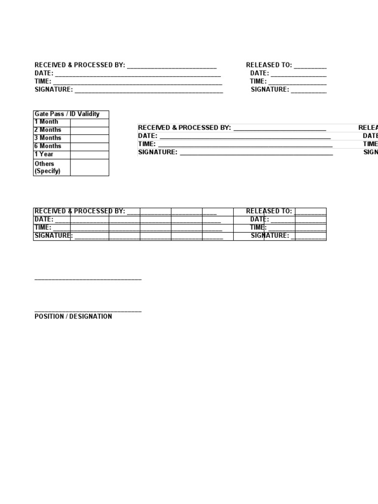 SBMA Gate Pass/ID Issuance Endorsement | PDF | Government