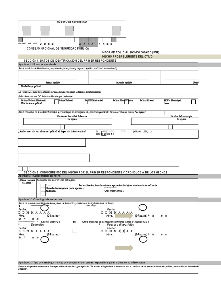 Iph Form v1 | PDF | Policía | Gobierno