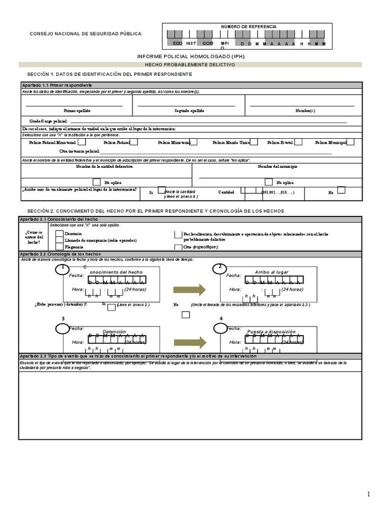 Iph Hecho Probablemente Delictivo | PDF | Asistencia legal | Policía