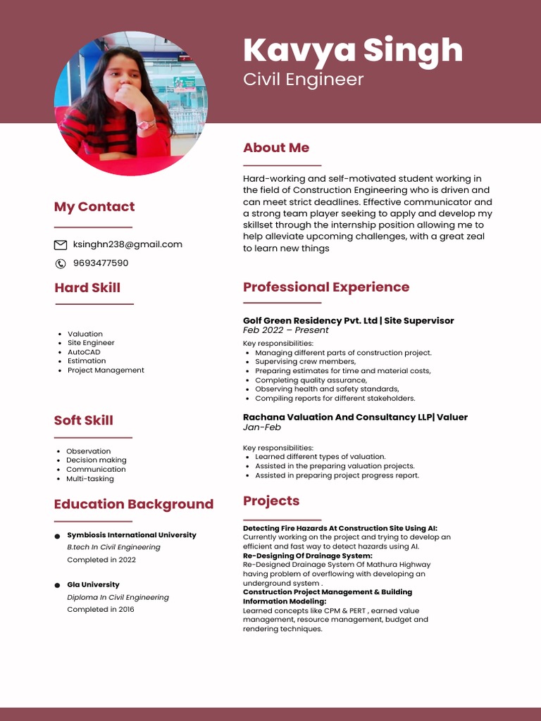 Kavya Singh - Resume | PDF | Project Management | Business