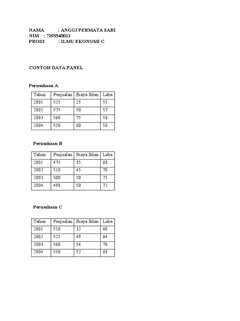 TR 2 Ekonometrika | PDF