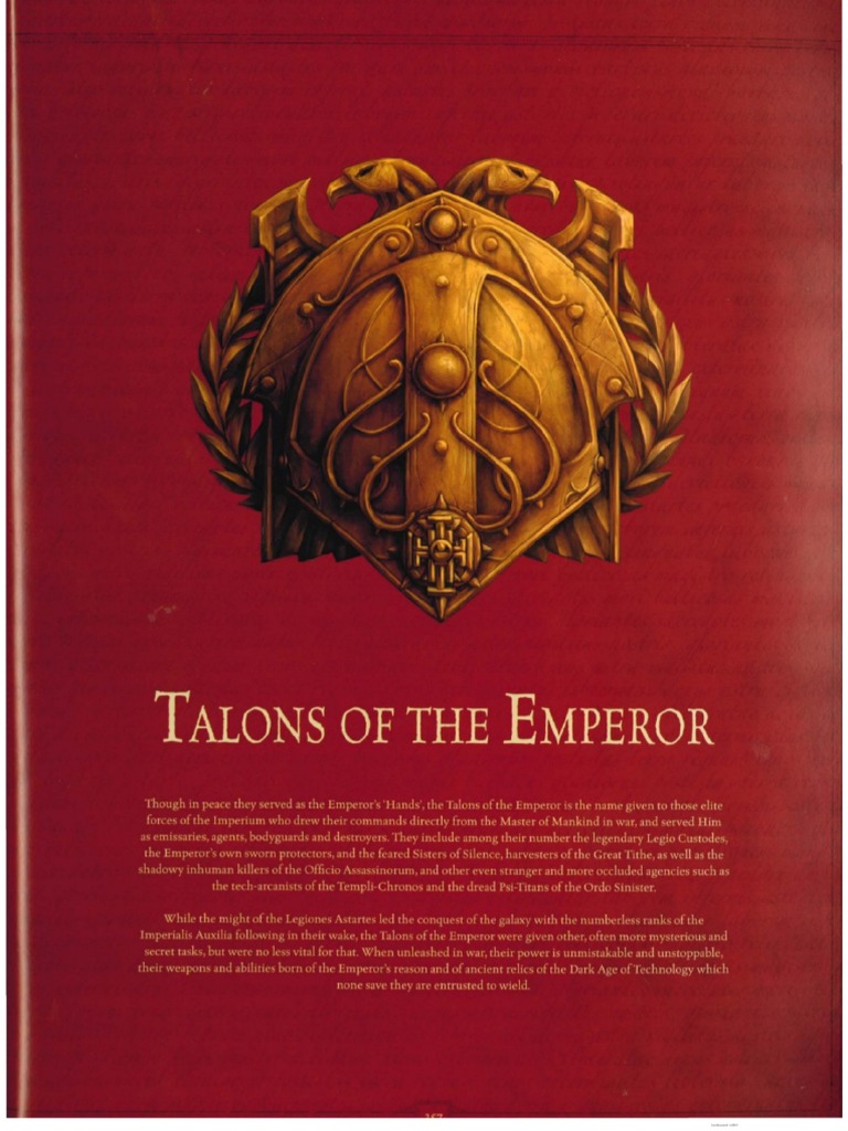 Horus Heresy Legio Custodes Army List | PDF