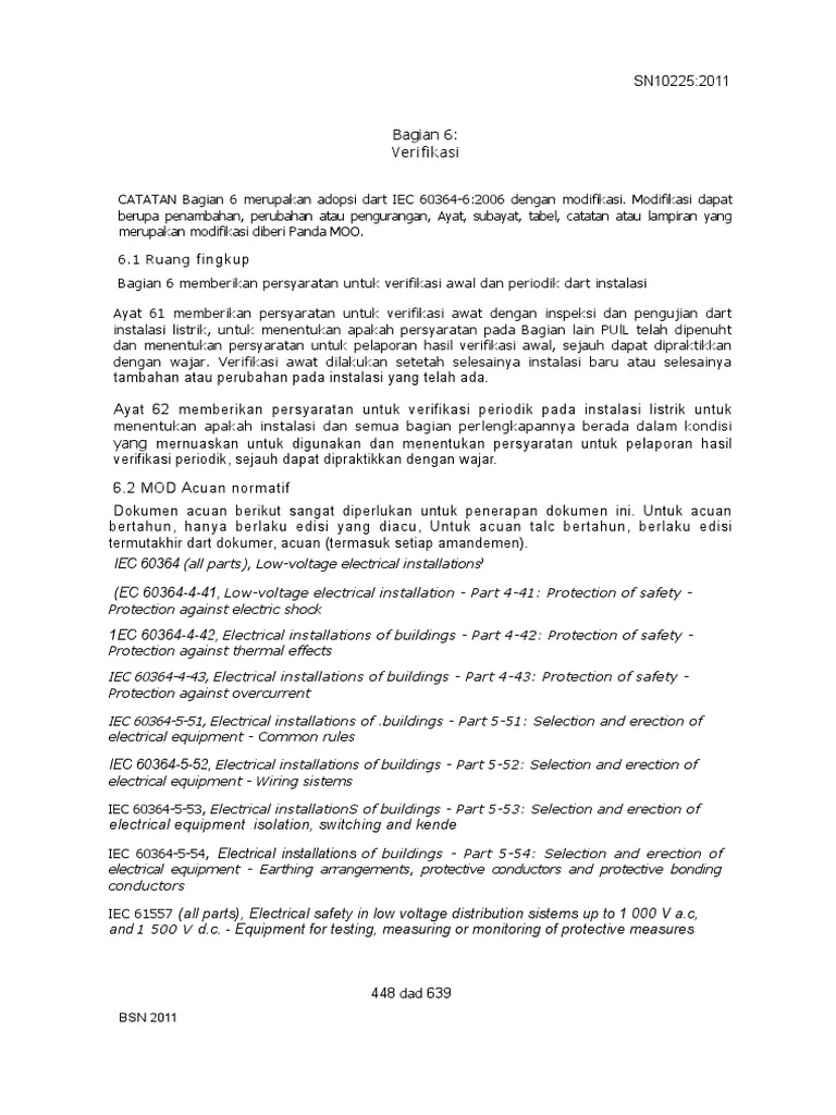 Bagian 6 Verifikasi PUIL 2011 | PDF