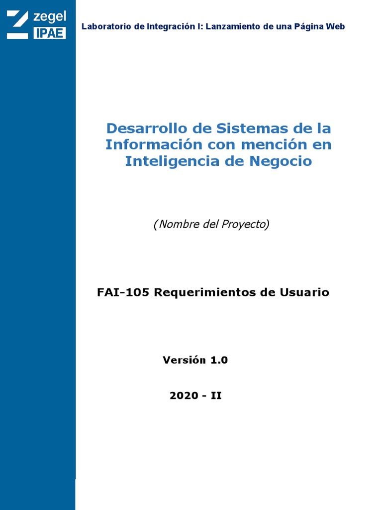Il2 Fai 105 Reque de Usuario Tema 6 | PDF | Informática | Software