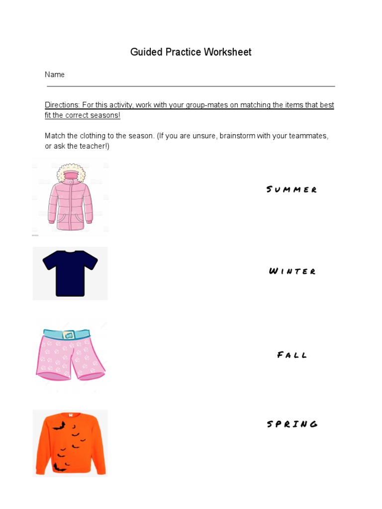 Guided Practice Worksheet | PDF