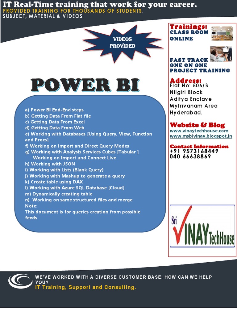 2 Vinaytech Power Bi Basic Practicals All Feeds | PDF | Microsoft Sql Server | Databases