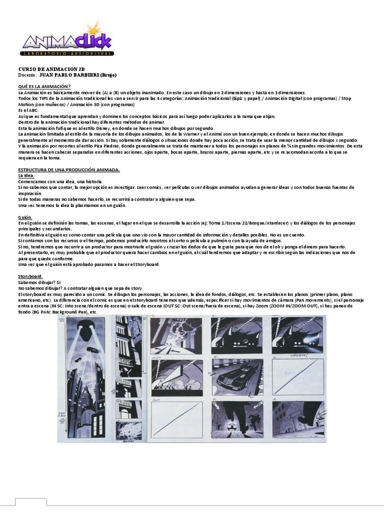 Estructura de Produccion Animada | PDF | Animación | Dibujo