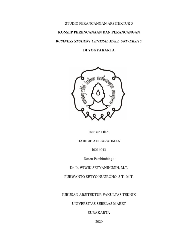 Buku Konsep Uts Studio Perancangan Arsitektur 5 Habibie Auliarahman ...