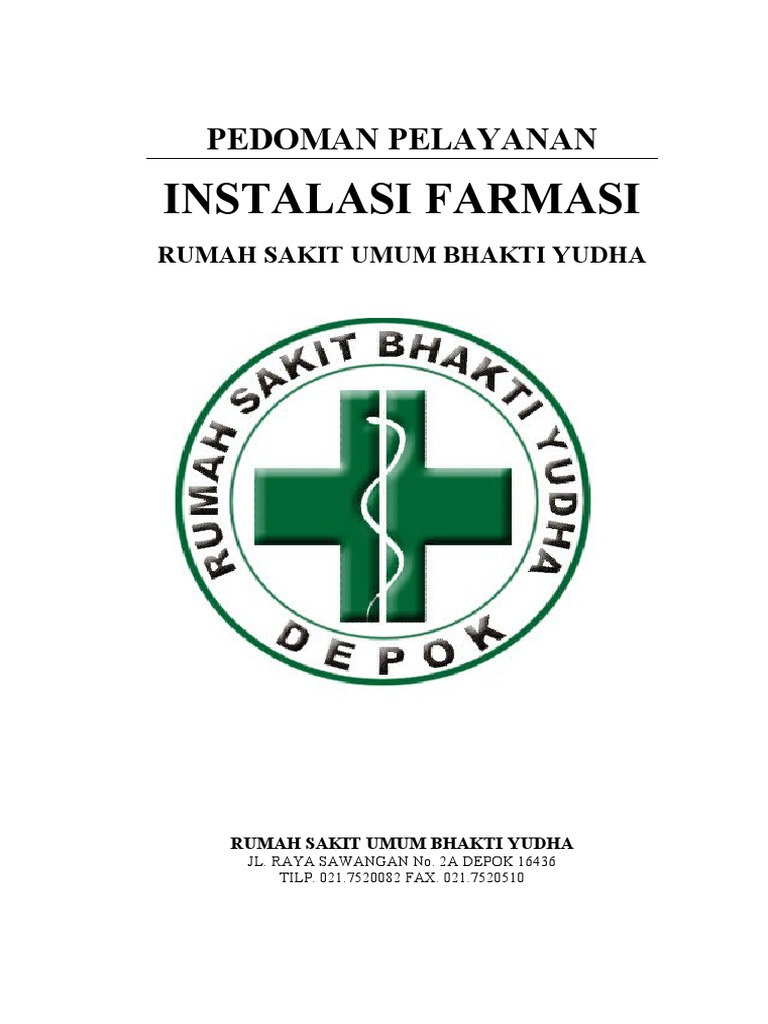 Pedoman Pelayanan Instalasi Farmasi | PDF Pedoman Pelayanan Instalasi Farmasi | PDF