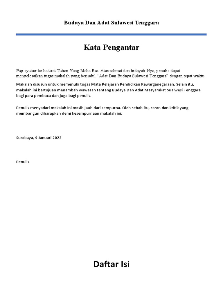 Keragaman Budaya Sulawesi Tenggara | PDF | Ilmu Sosial | Kesehatan Holistik