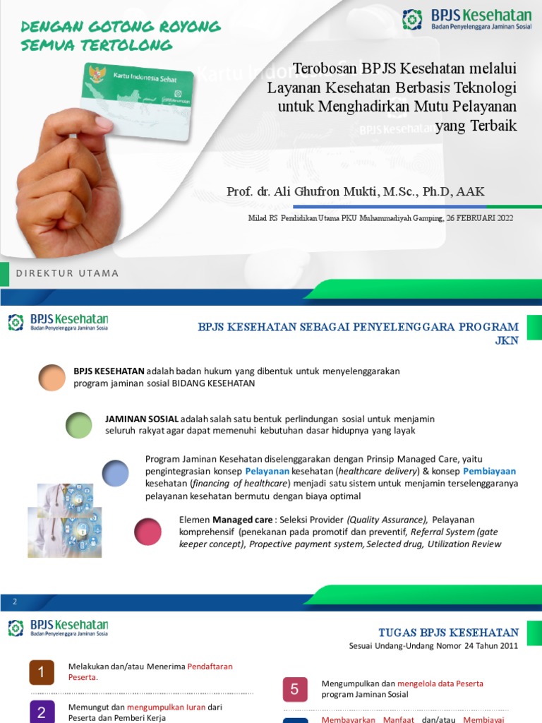 Prof Ali Ghufron - Terobosan BPJS Kesehatan Berbasis TIK | PDF ...