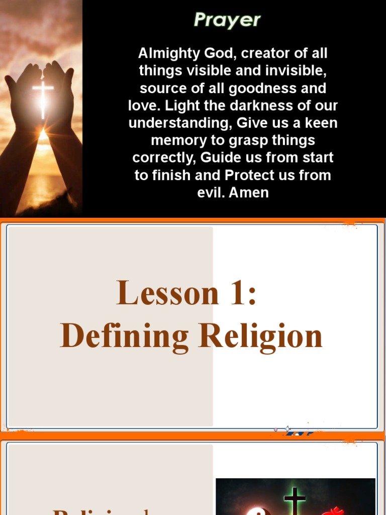 IWRBS Module #1 Defining Religion | PDF | Spirituality | God