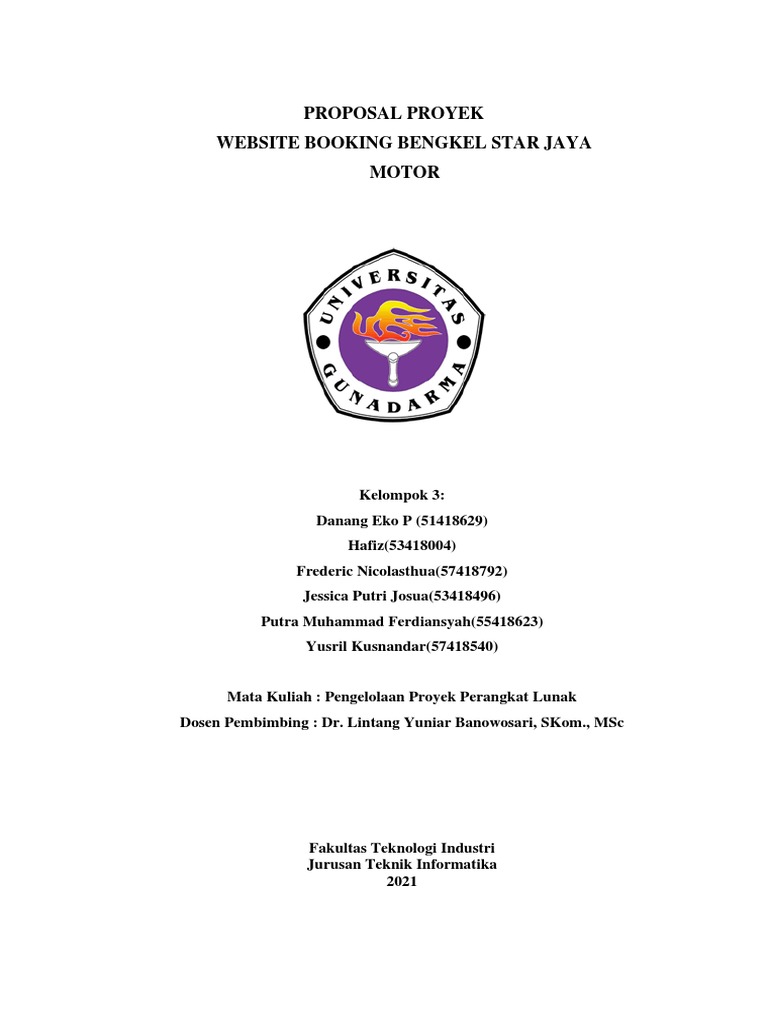 Kelompok3 - StarJaya Proposal Proyek | PDF