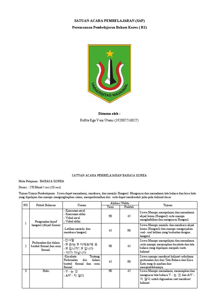 Tugas PPBK Minggu2 Sap Refita Ega Veni Utami 192007516027 r1 | PDF ...