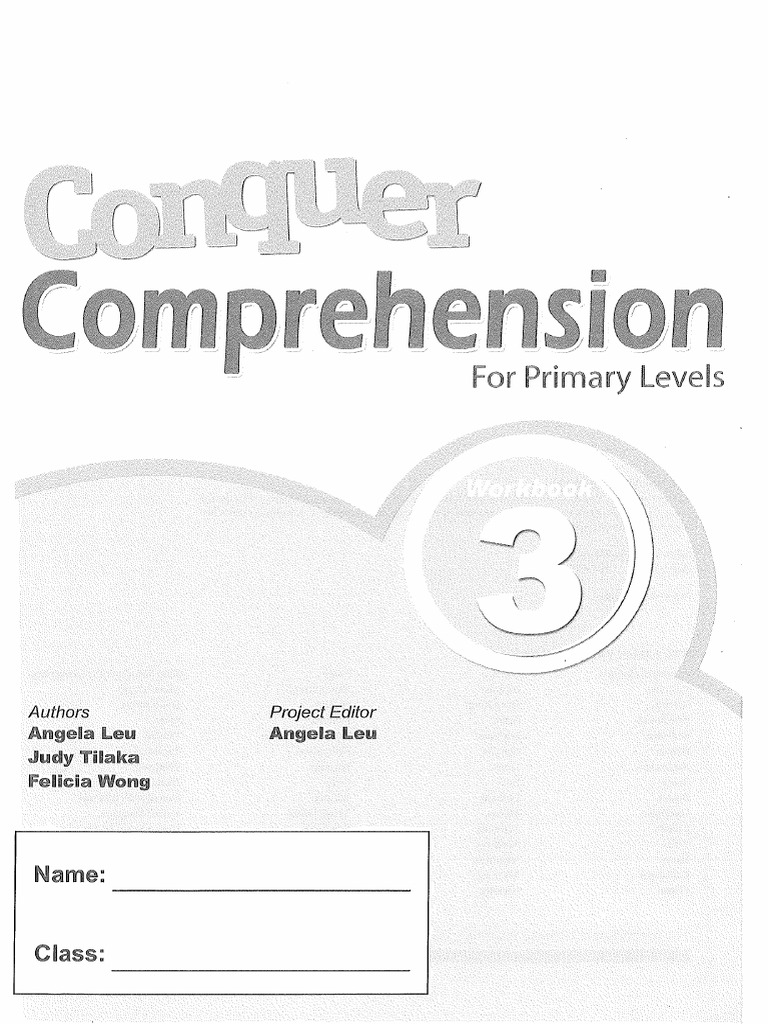 Conquer Comprehension For Primary Levels 3 | PDF