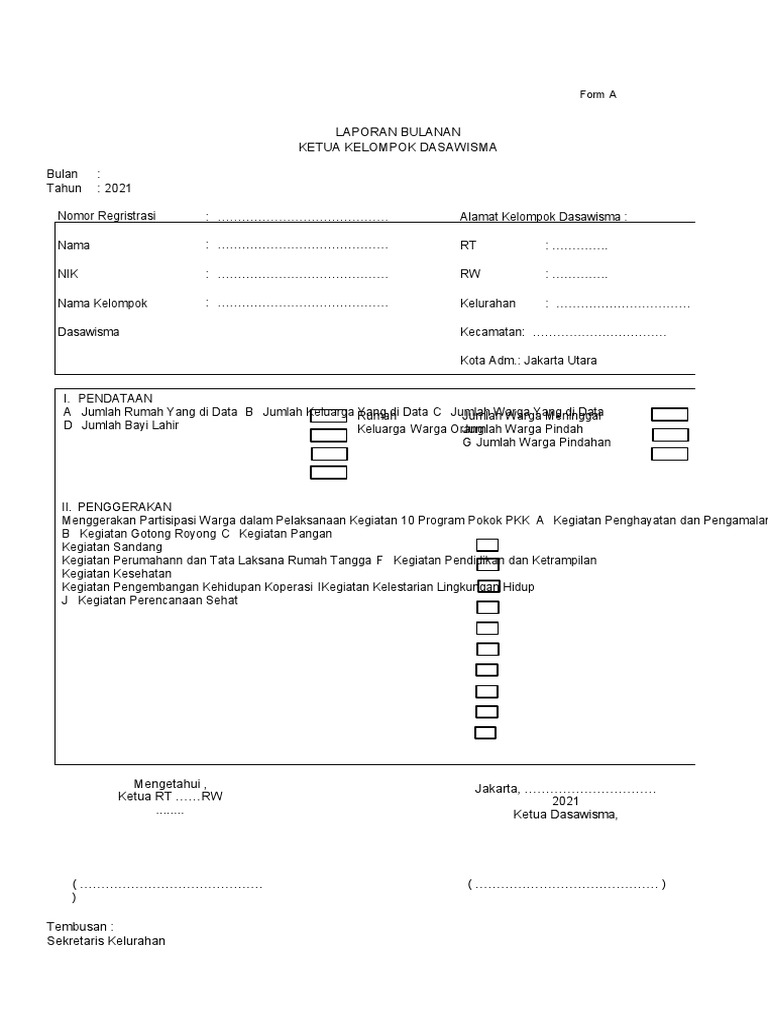 Form A Dan B Dawis Pdf