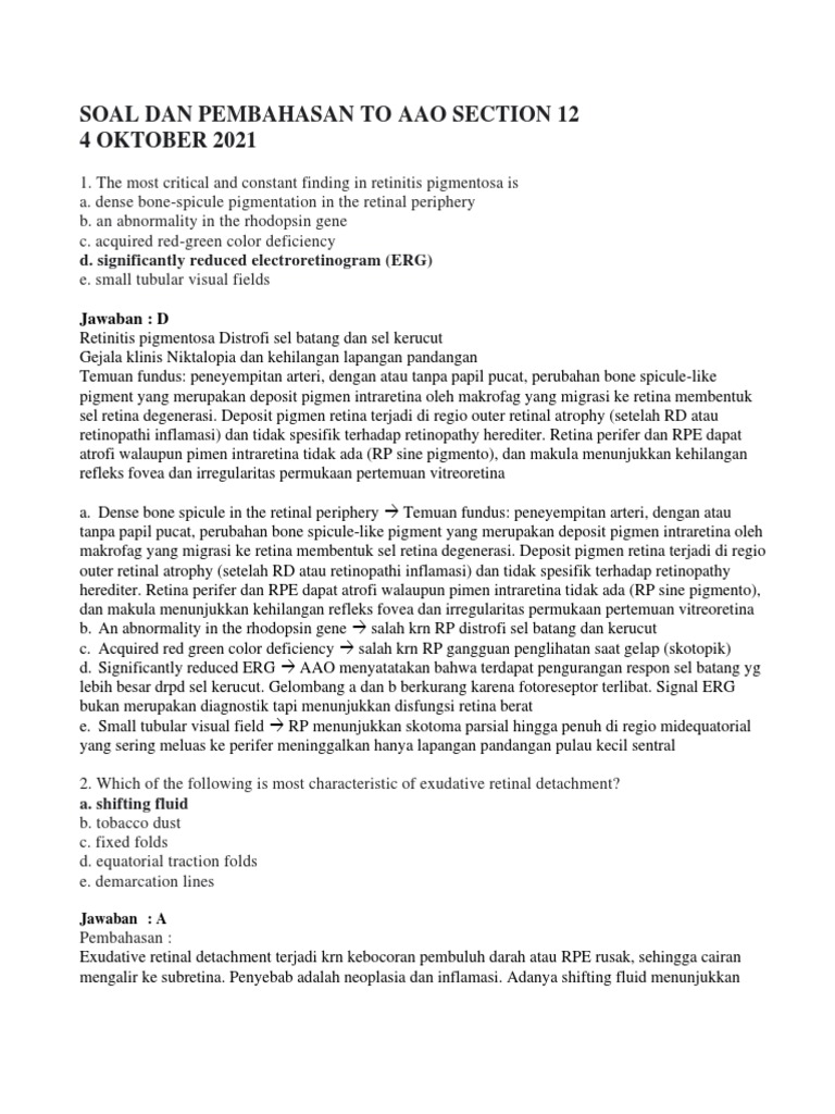 Pembahasan To Aao Section 12 | PDF | Kesehatan Holistik | Sains ...