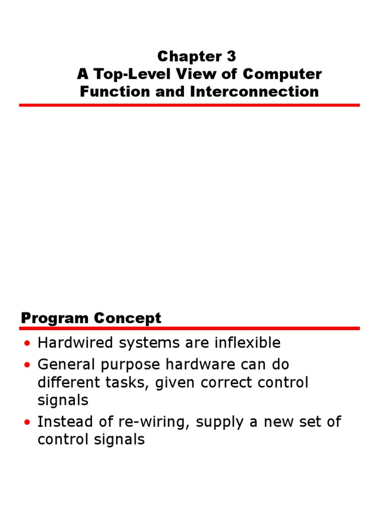 A Top-Level View of Computer Function and Interconnection | PDF ...