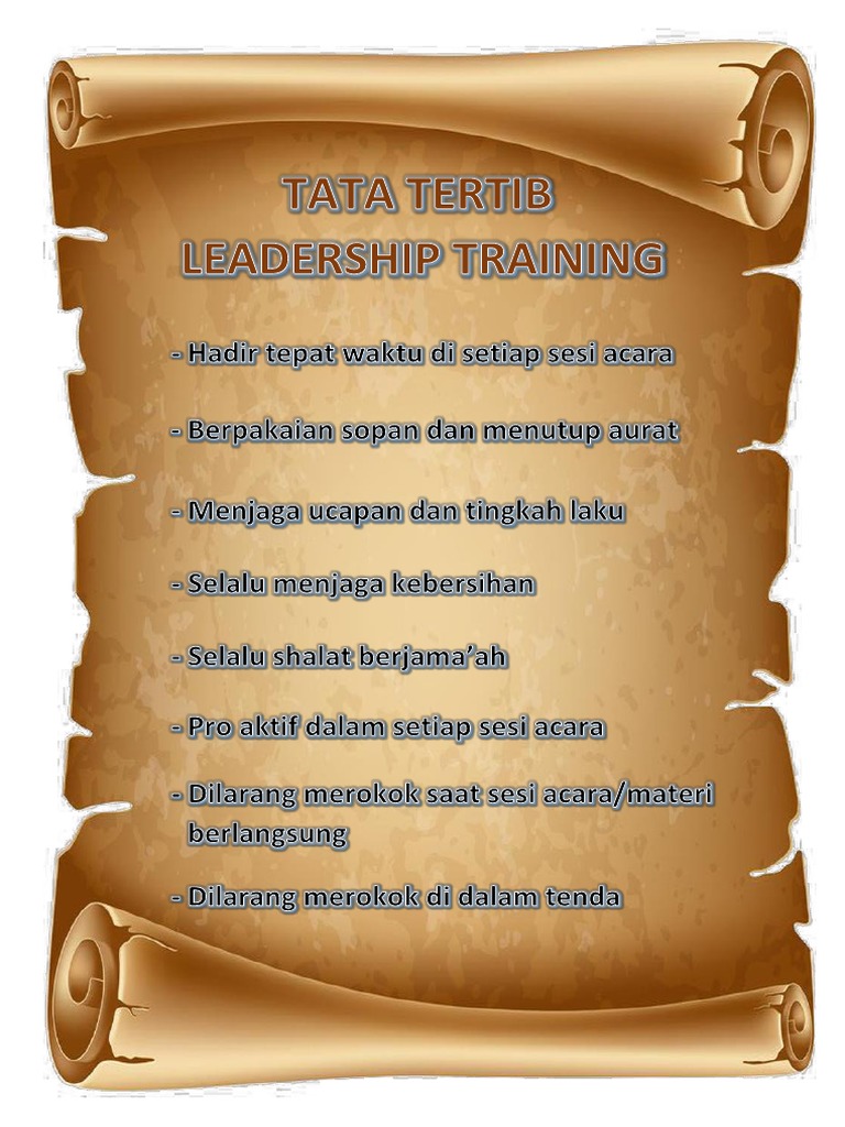Tata Tertib Training | PDF