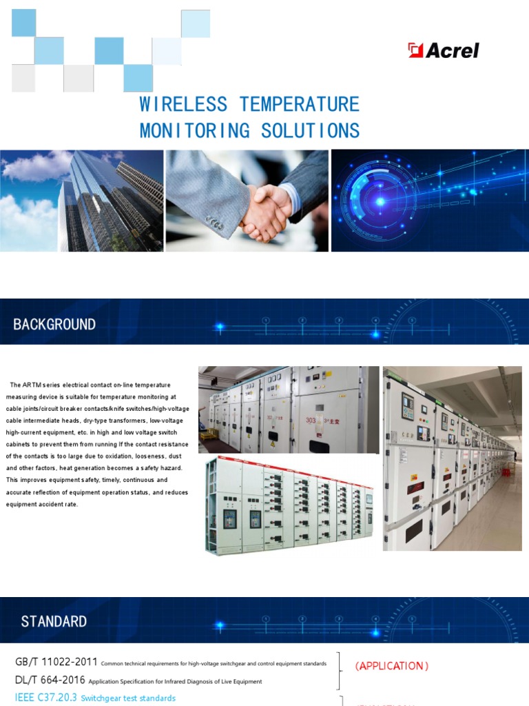 Acrel Wireless Temperature Monitoring Solution | PDF