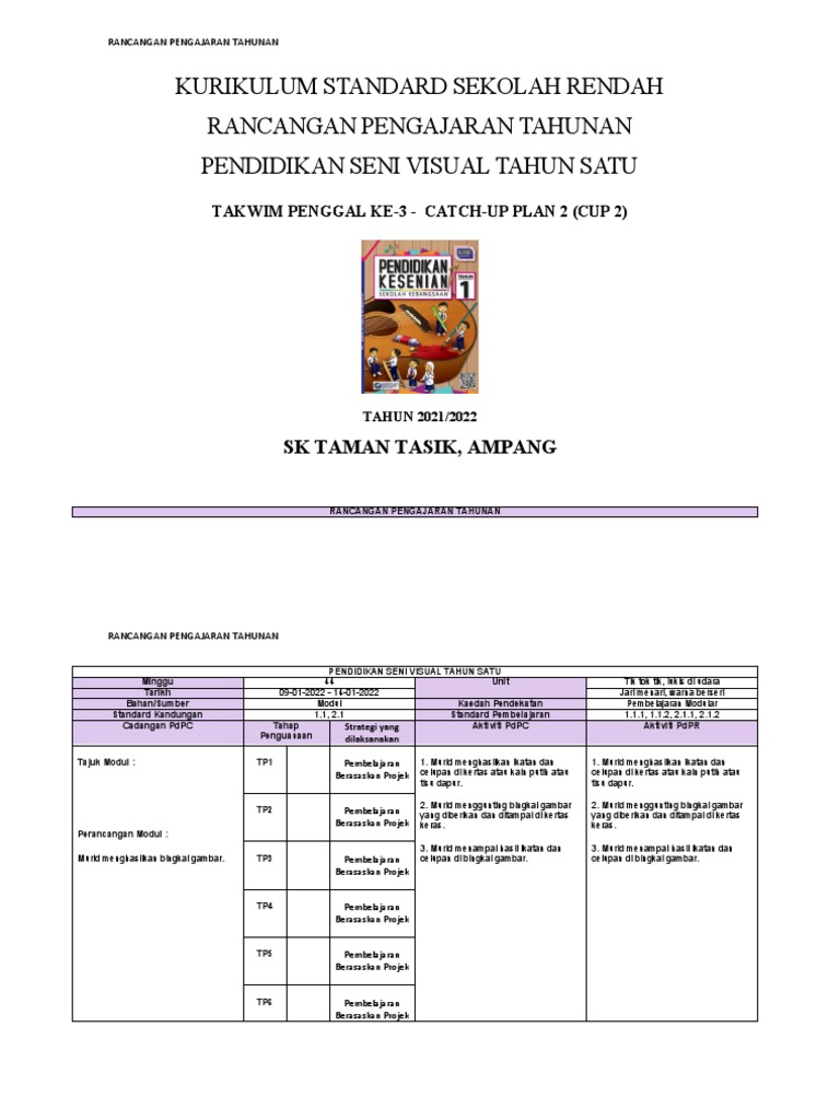 RPT PSV Tahun 1 | PDF