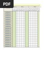 2024 Staff Leave Planner Template | PDF