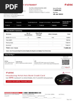 Airtel Recharge Receipt | PDF | Invoice | Payments