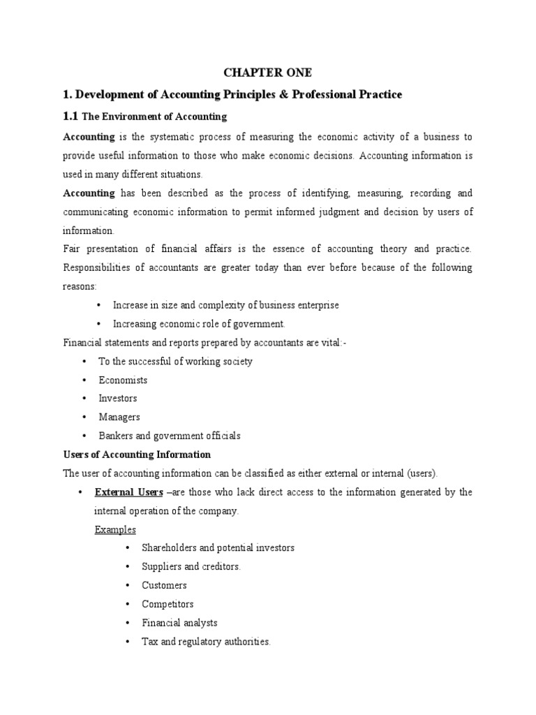 IFA Chapter 1 | PDF | Accounting | Accrual