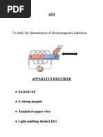 Emi Class 12 Project | PDF | Electromagnetic Induction | Magnetic Field