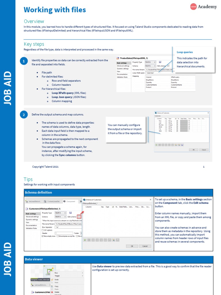 Working With Files Loop Xpath Query Xml Files Loop Json Query Json Files Pdf Xml Schema 