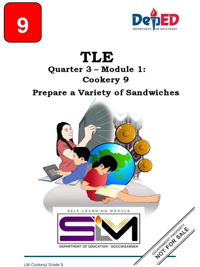 Quarter 3 - Module 1: Cookery 9 Prepare A Variety of Sandwiches | PDF ...