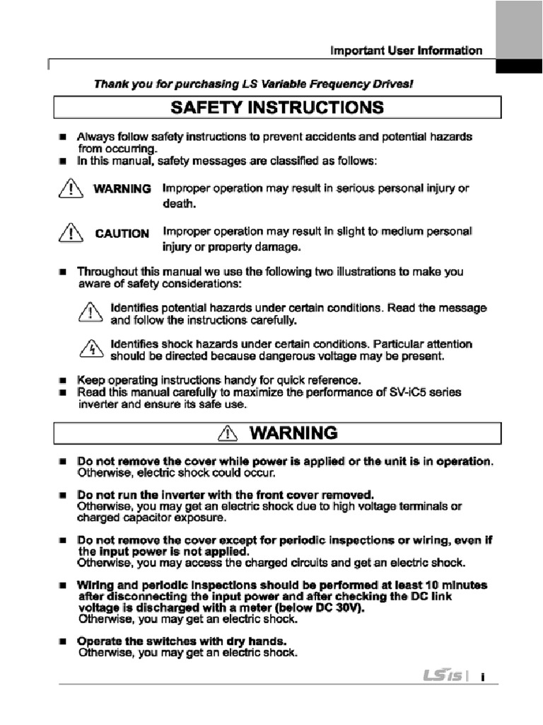SV IC5 Users Manual | PDF