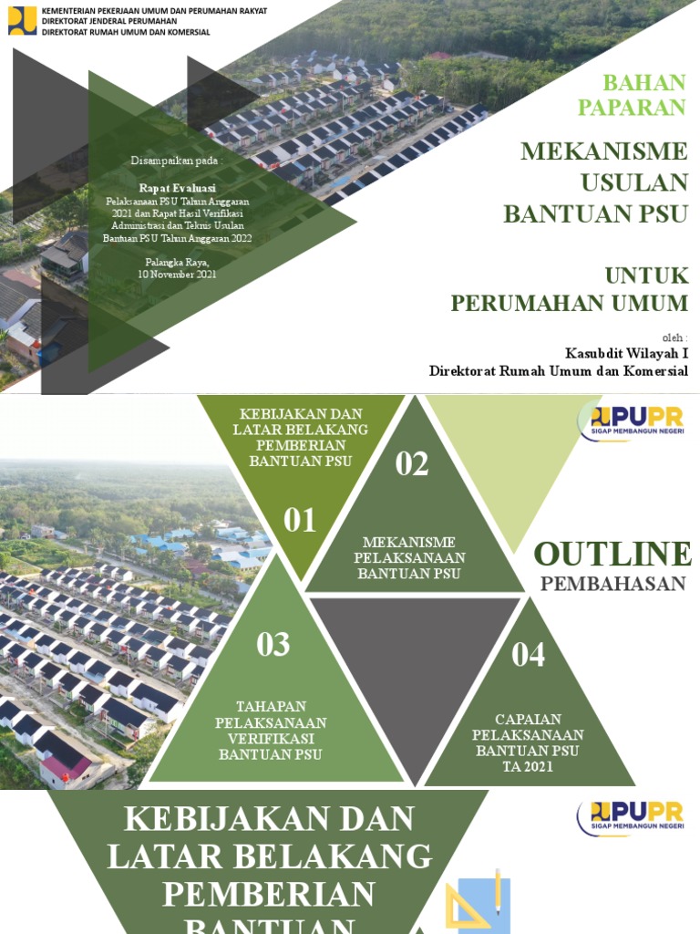 Mekanisme Bantuan PSU Perumahan MBR | PDF