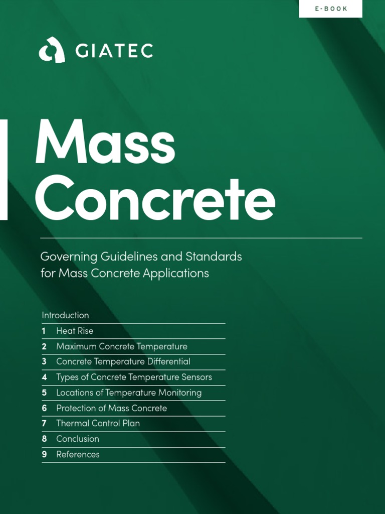 Beginners Guide To Mass Concrete | PDF | Concrete | Cement